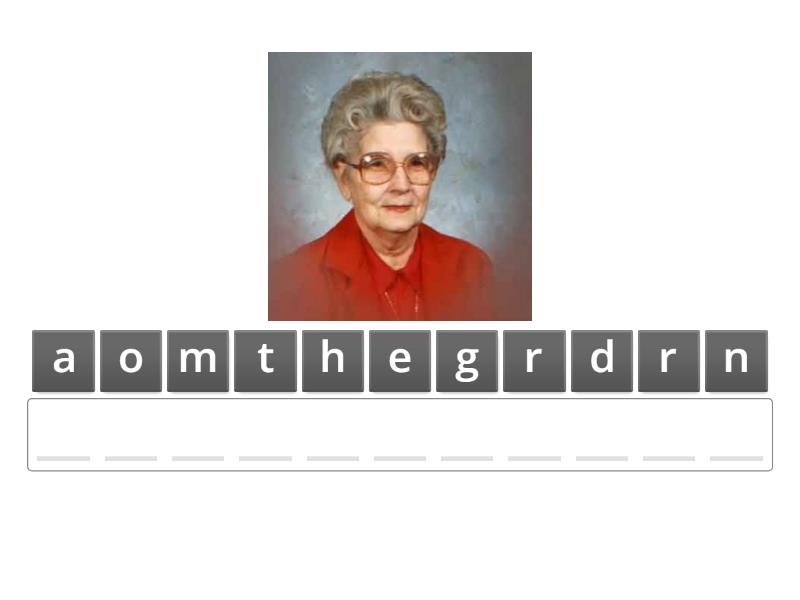 Write the correct words - Anagram