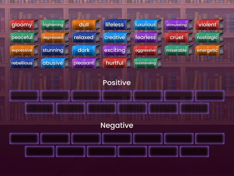 Classify the correct group of adjective - Group sort
