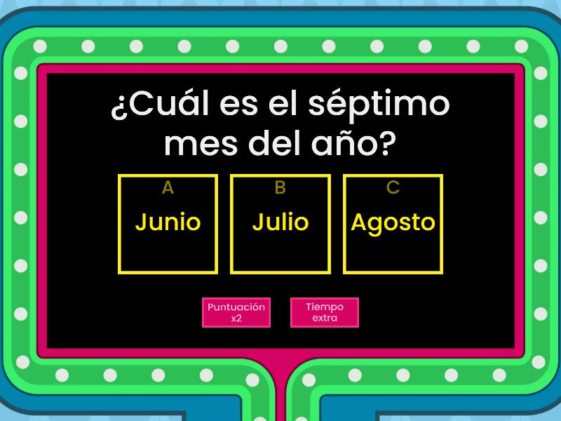 Calendario - Gameshow quiz