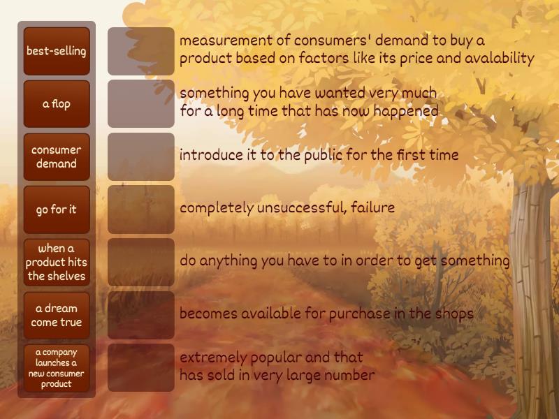 BBC podcast "Meet a real Willy Wonka" vocab - Match up