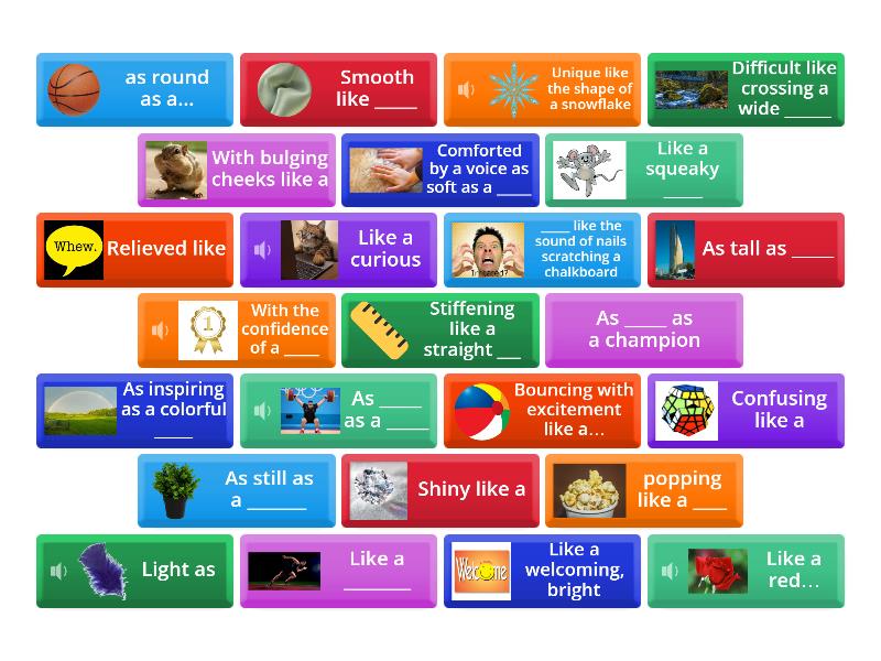 Descriptive Comparisons - Flip tiles