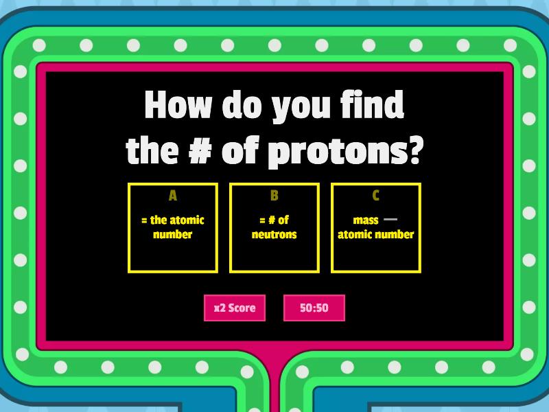 Ions - Cations & Anions - Gameshow quiz