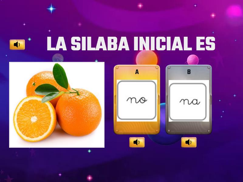 Silaba Inicial Letra N - Quiz