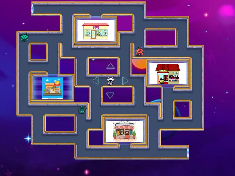 Places in town (BI 2) - maze chase - Perseguição em labirinto