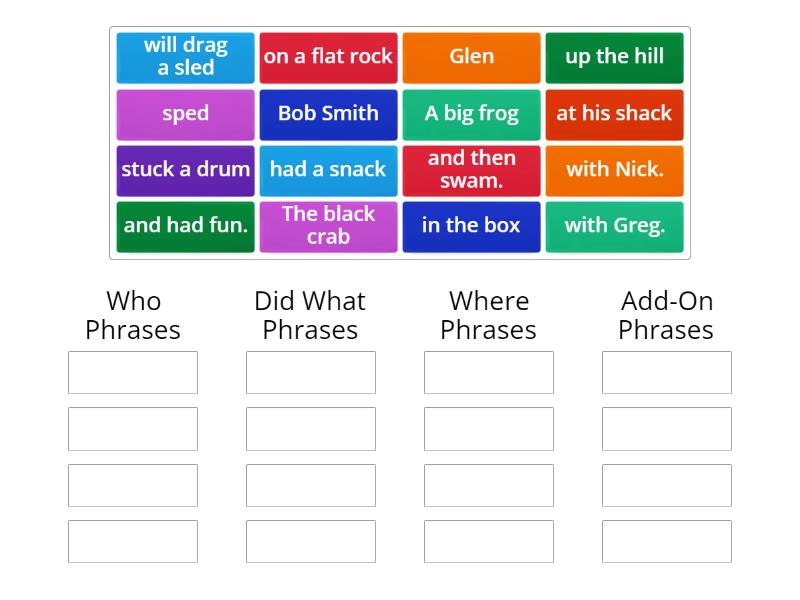 3.2 Phrase Sorting - 4 types - Group sort