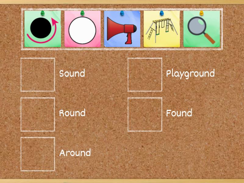 PhonicsPlus - Level 3 - Unit B - ound - Match up