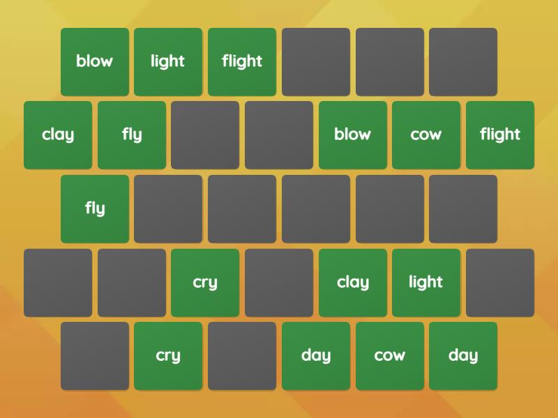 Phonics matching game - Matching pairs