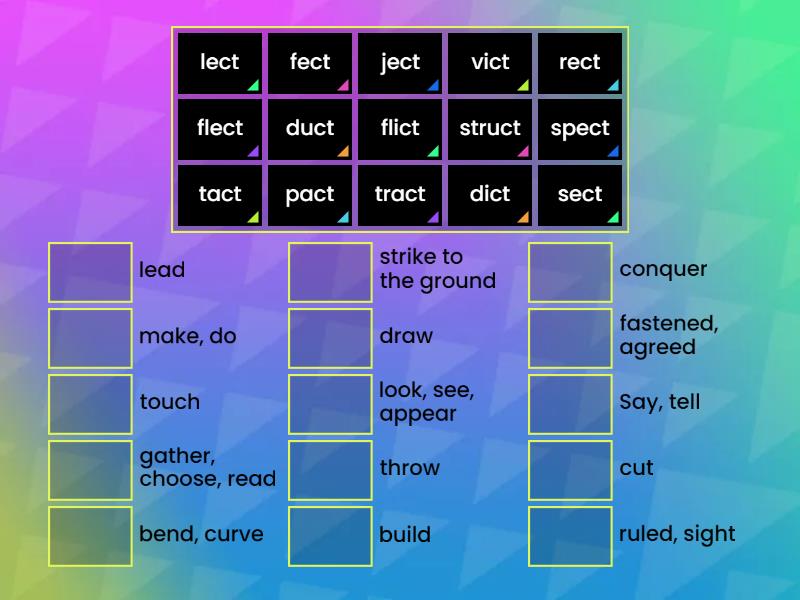 2.5 Latin Bases definitions - Match up