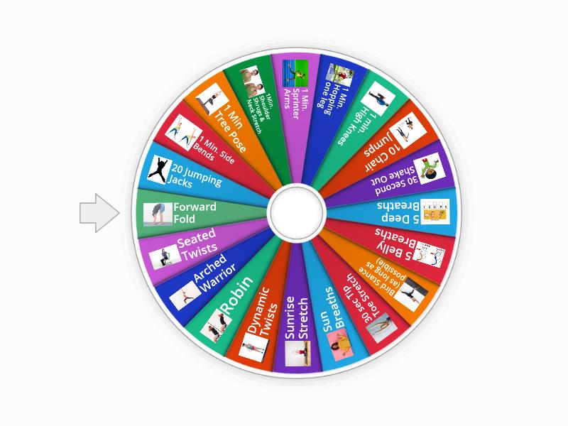 Mindfulness Movement Wheel - Spin the wheel