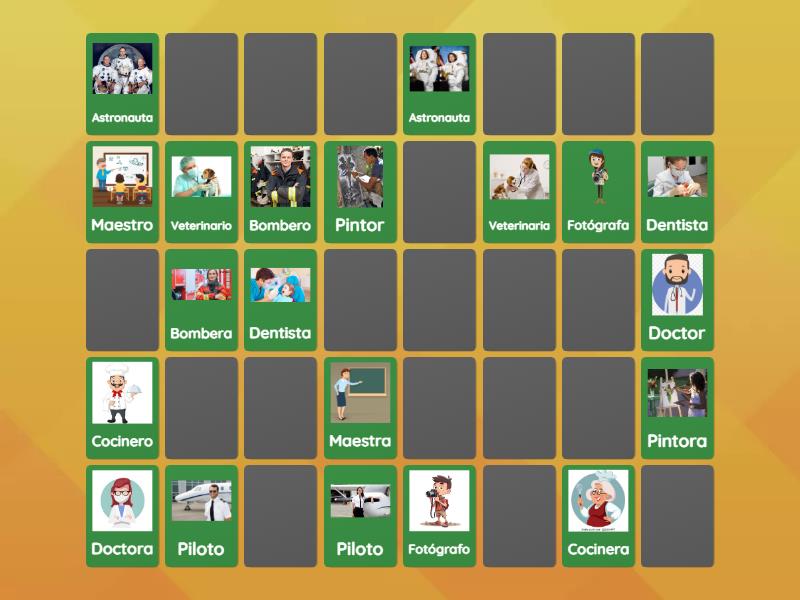 Profesiones para todos - Parejas