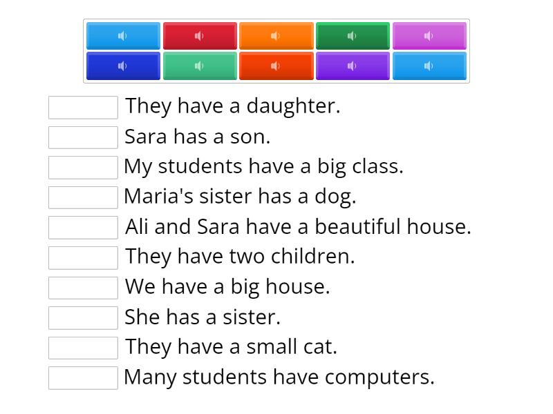 The Verbs Have & has Affirmative, negative and question Forms. U: 4 ...
