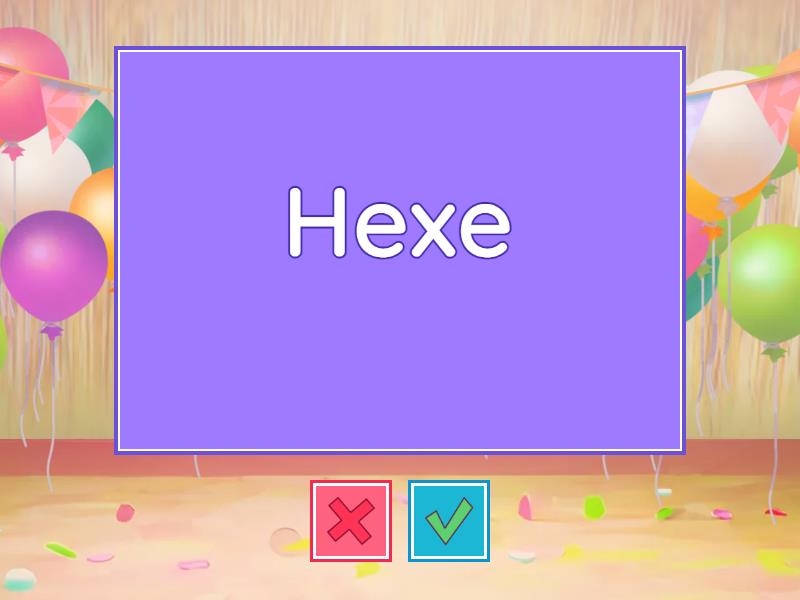 Fasching - Flash cards