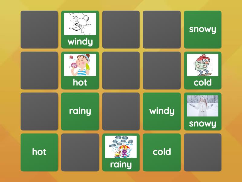 Weather pairs - Matching pairs