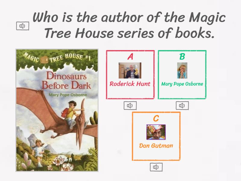 Magic Tree House Dinosaurs Before Dark Chapters 1-3 - Cuestionario
