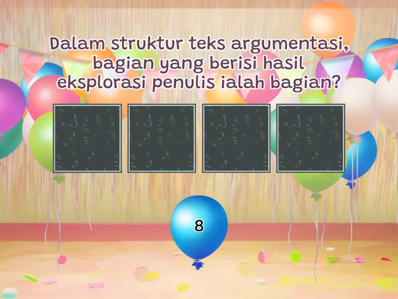 Teks Argumentasi - Win or lose quiz