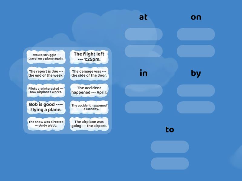 Preposition sort - Group sort