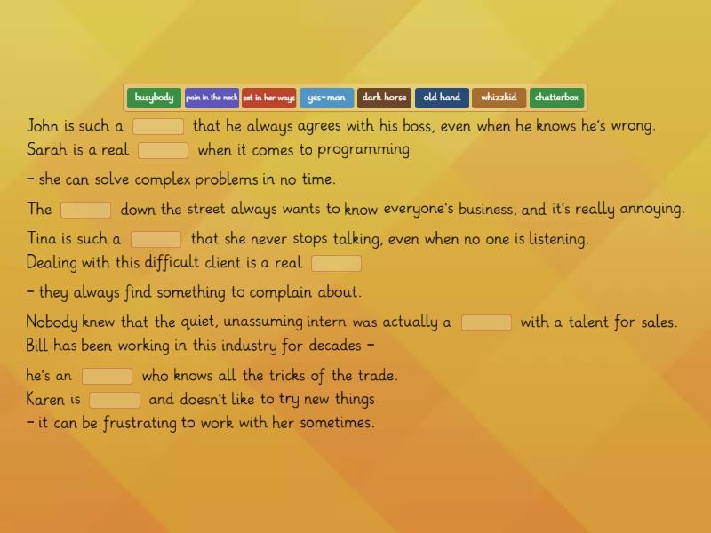 Speakout Advanced Unit 1 Idioms for people context (English C1 ...