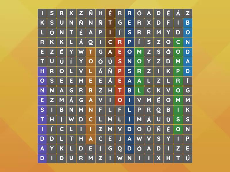 valores de la etica - Sopa de letras