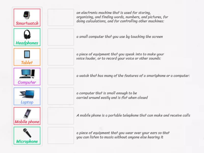 The devices - Match up