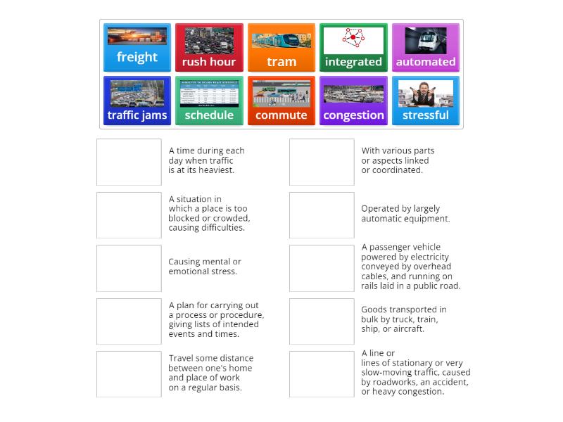 11 General - Unit 2 - Lesson 9 - 10 - Vocabulary Matching - Match up