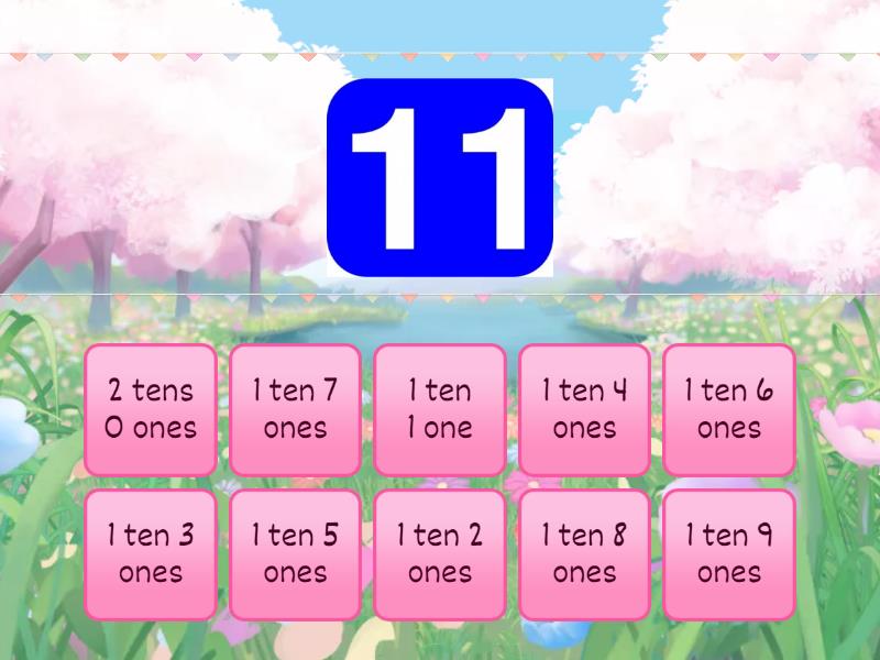 tens and ones - Find the match
