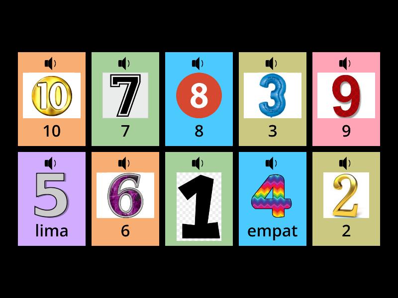 mengenal warna dan angka - Flip tiles