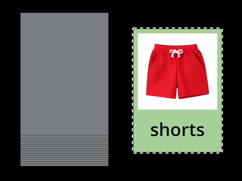 Clothes - Speaking cards