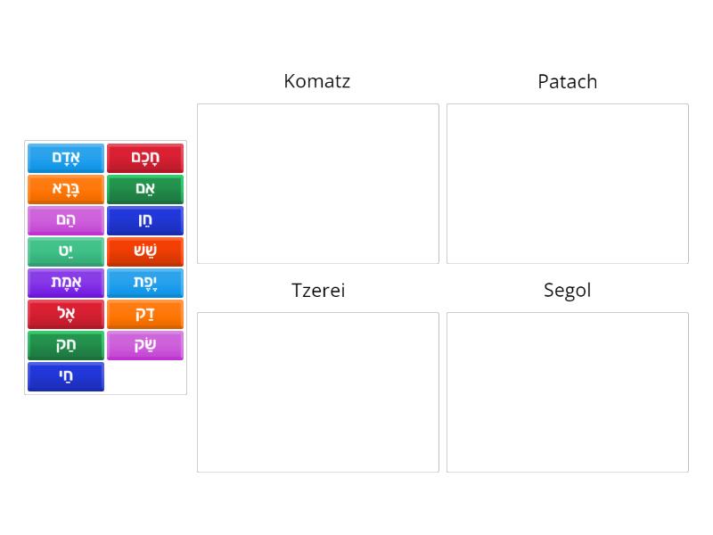 Vowel Sort - Categorize