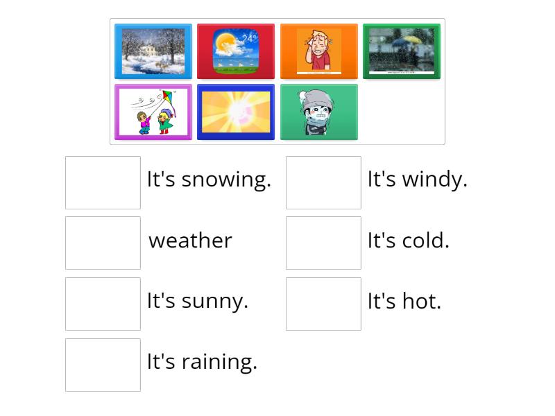 Unit 9 Weather - Match up