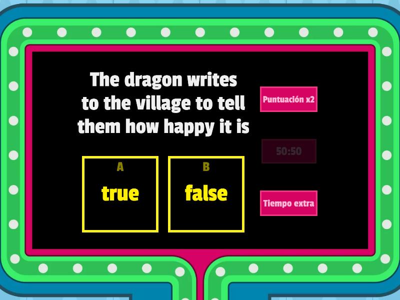 Oops dragon game - Gameshow quiz