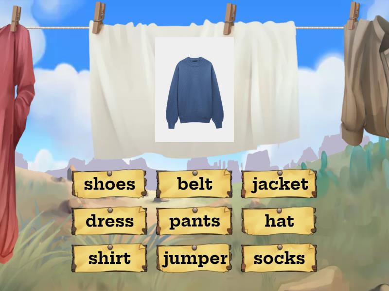 FF Starter Unit 8 Clothes ( extra) - Find the match