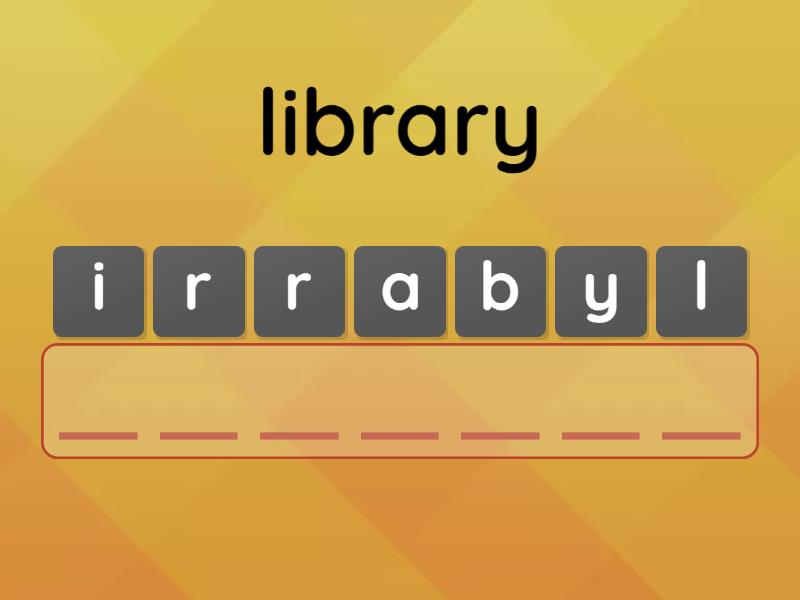 Spell library - Anagram