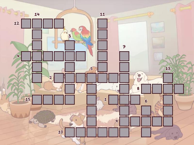 Pets - Crossword