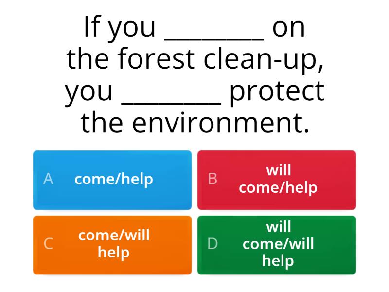 Go Getter 4 First Conditional TB Ex.2 - Quiz