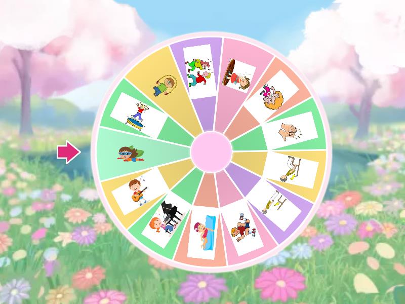 ACTION VERBS - Random wheel