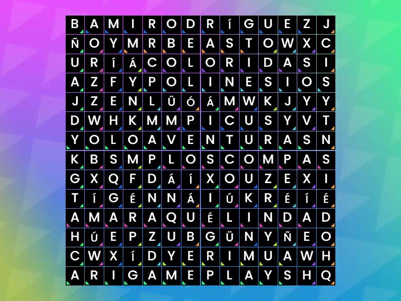 Youtubers Famosos - Wordsearch