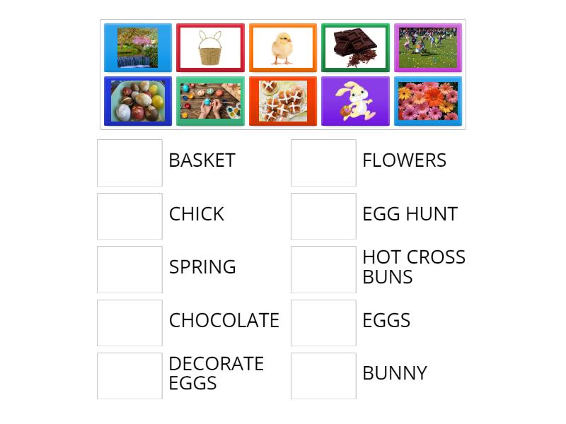 EASTER VOCABULARY - Match up