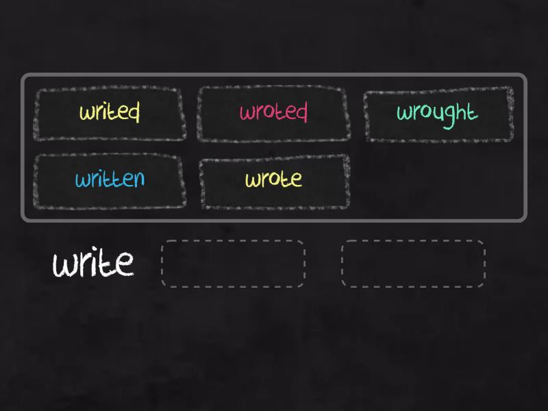 Irregular verbs 2 - Missing word