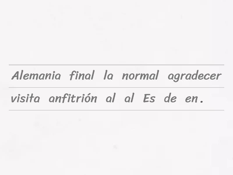 A2.2 Clase 15. Es normal ... + Infinitivo - Unjumble