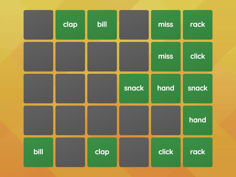 Grade 3 Wonders Spelling Unit 1 Week 1 Matching Game - Matching pairs