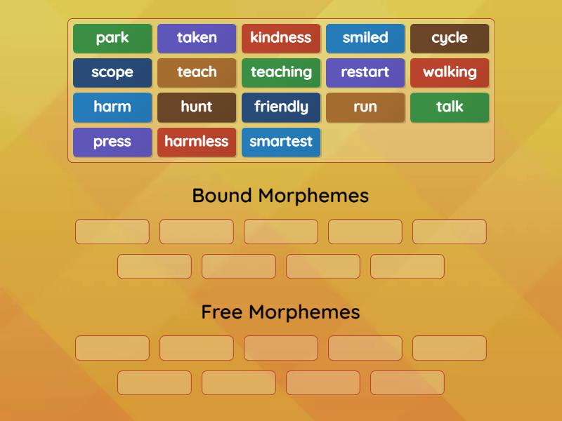 Categorize these words! - Group sort