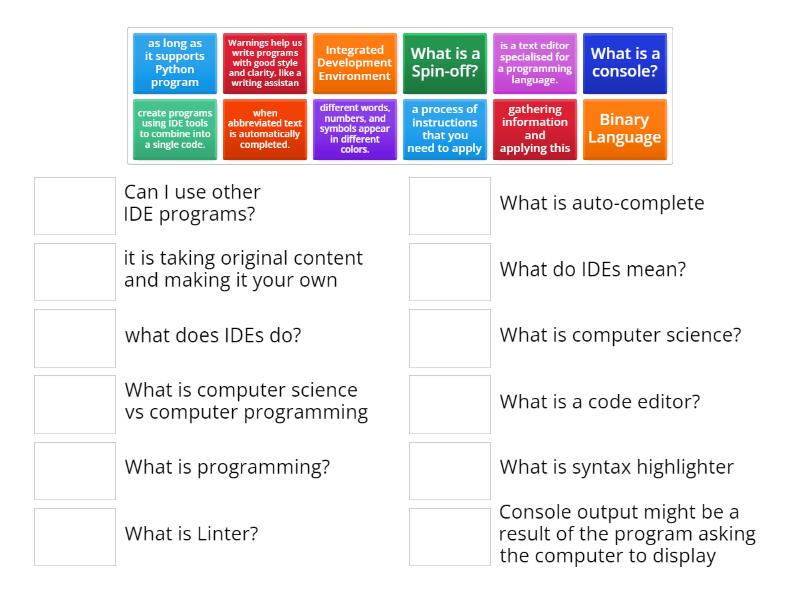 Computer Science - Match up