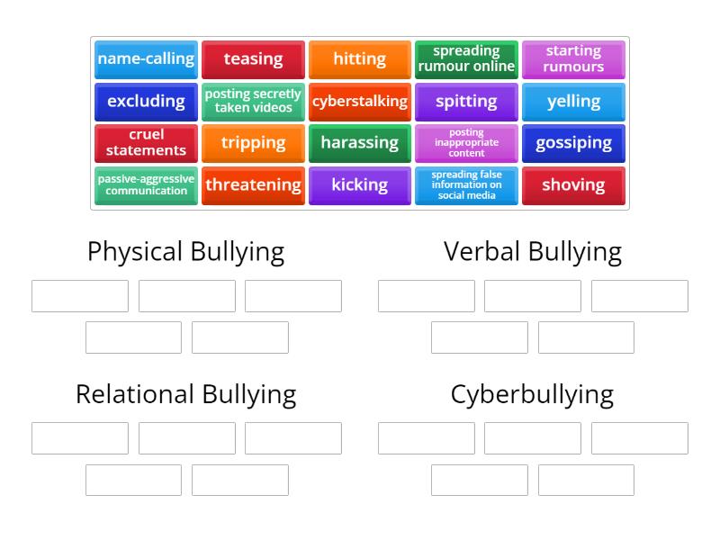 Bullying - Group sort