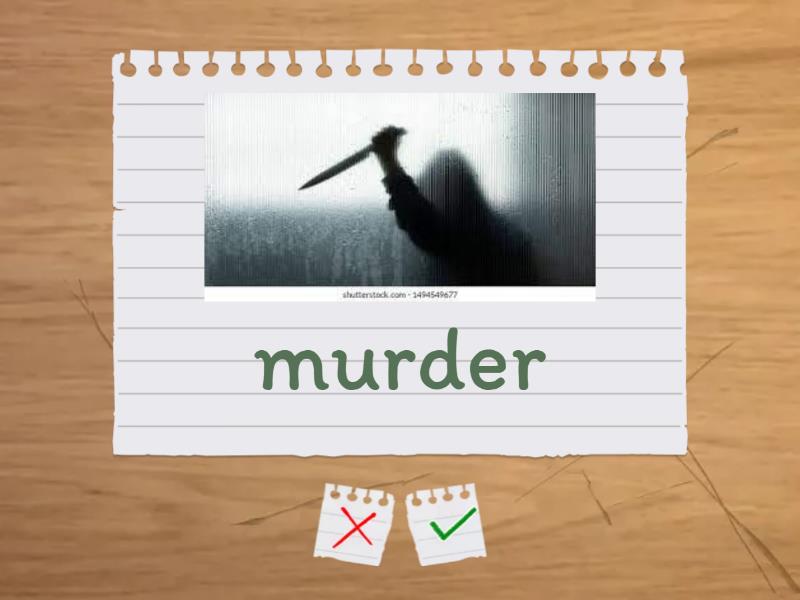 crime - Flash cards