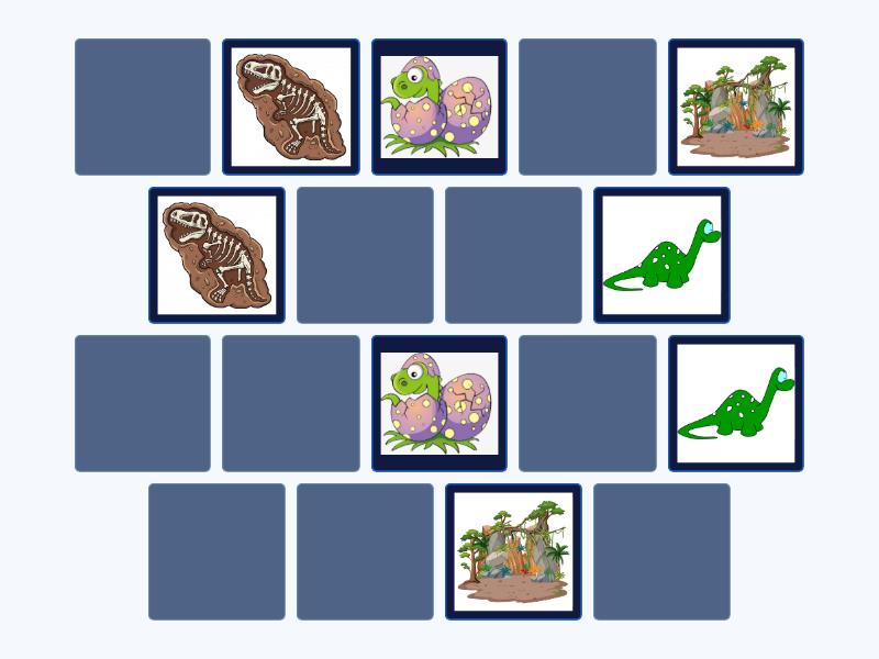 Dinosaur Match Simple - Matching pairs
