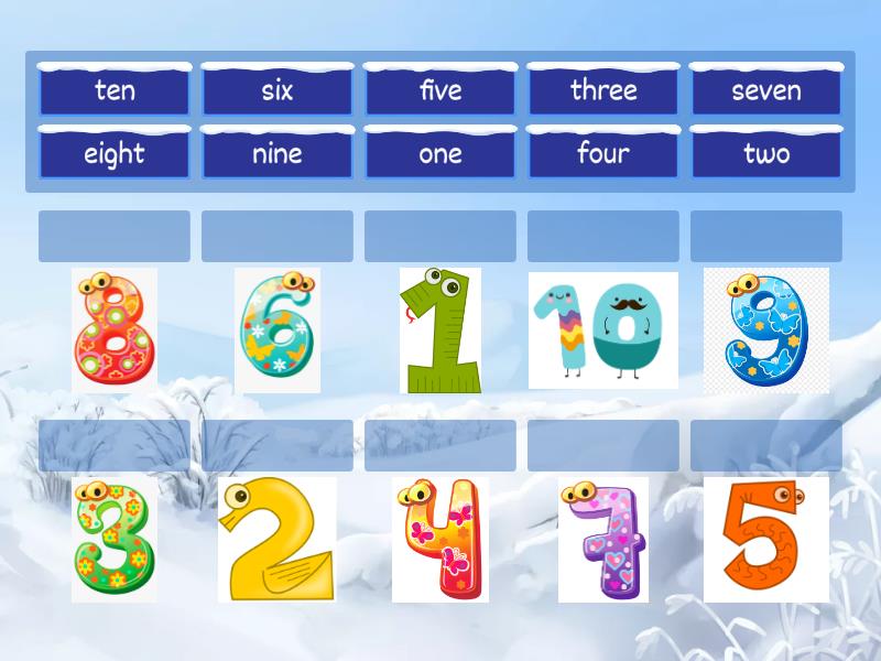 Numbers 1-10 - Match up