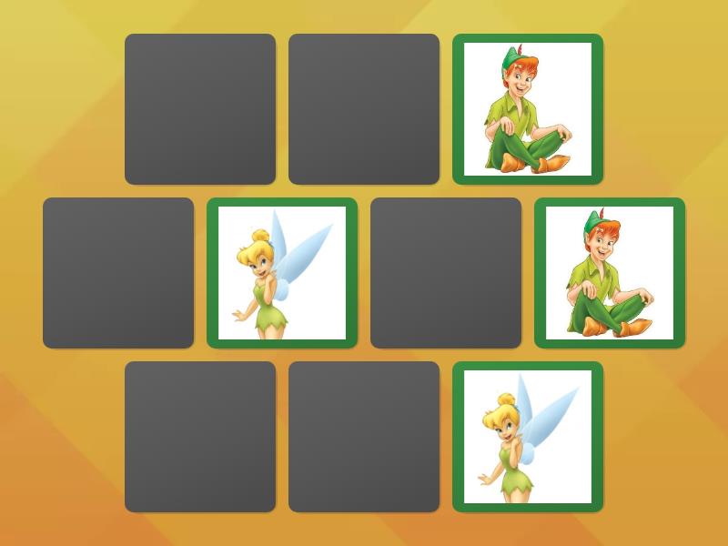 MEMORY PETER PAN - Matching pairs