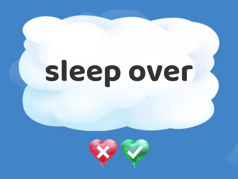 Sleeping - Flash cards