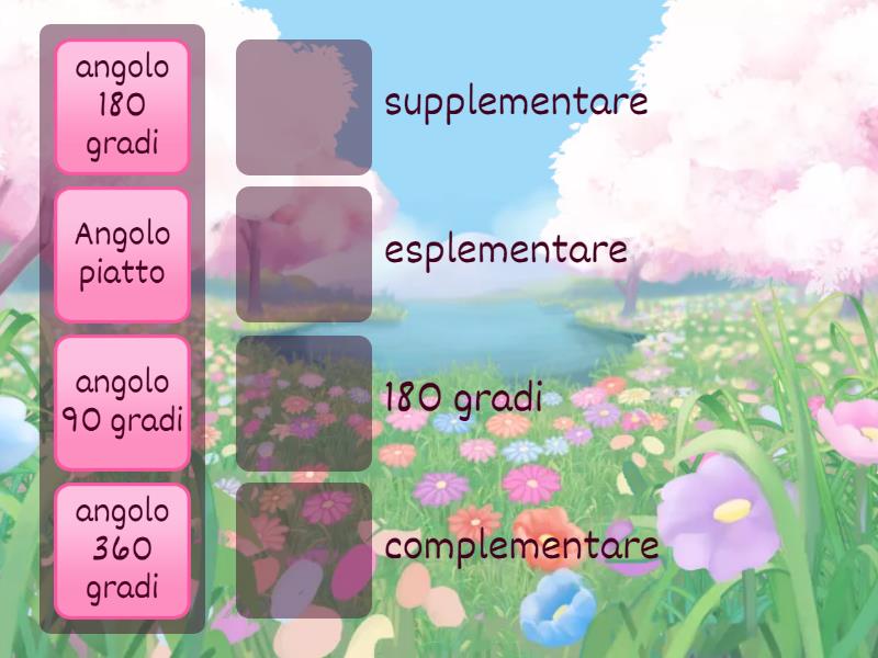 ANGOLI COMPLEMENTARE, SUPPLEMENTARE,ESPLEMENTARE - Match up