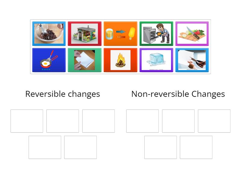 Reversible and Non-reversible Changes - Group sort
